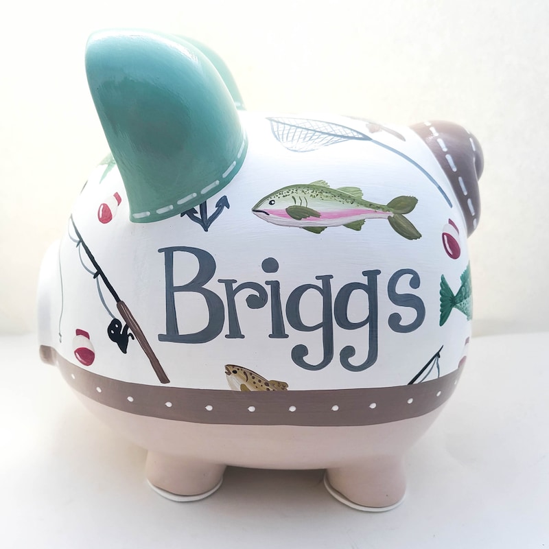 Baby Bank With Fish - Etsy