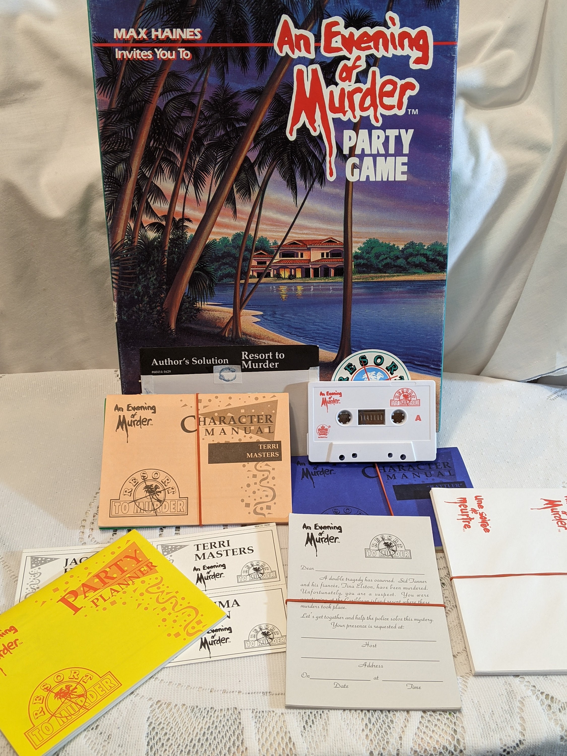 An Evening of Murder Resort to Murder Vintage Murder Mystery Game by ...