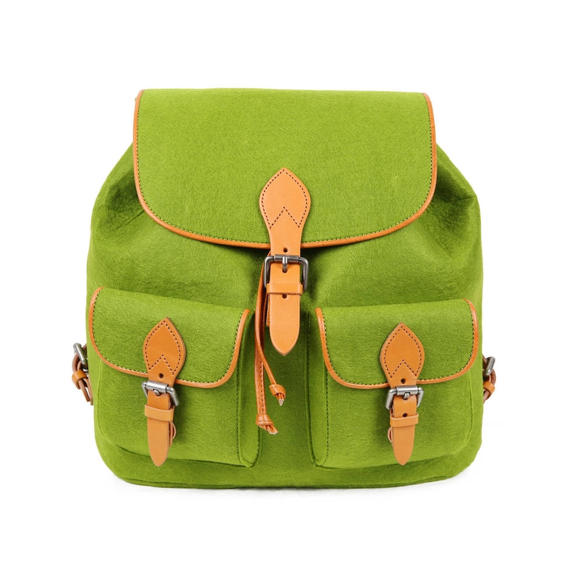Wool Felt Backpack Rucksack Daily Bag Gift Wool Felt School Bag Storage ...