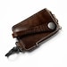 Leather Key Holder With Pull Strap Key Chain Key Pouch Handmade Key ...