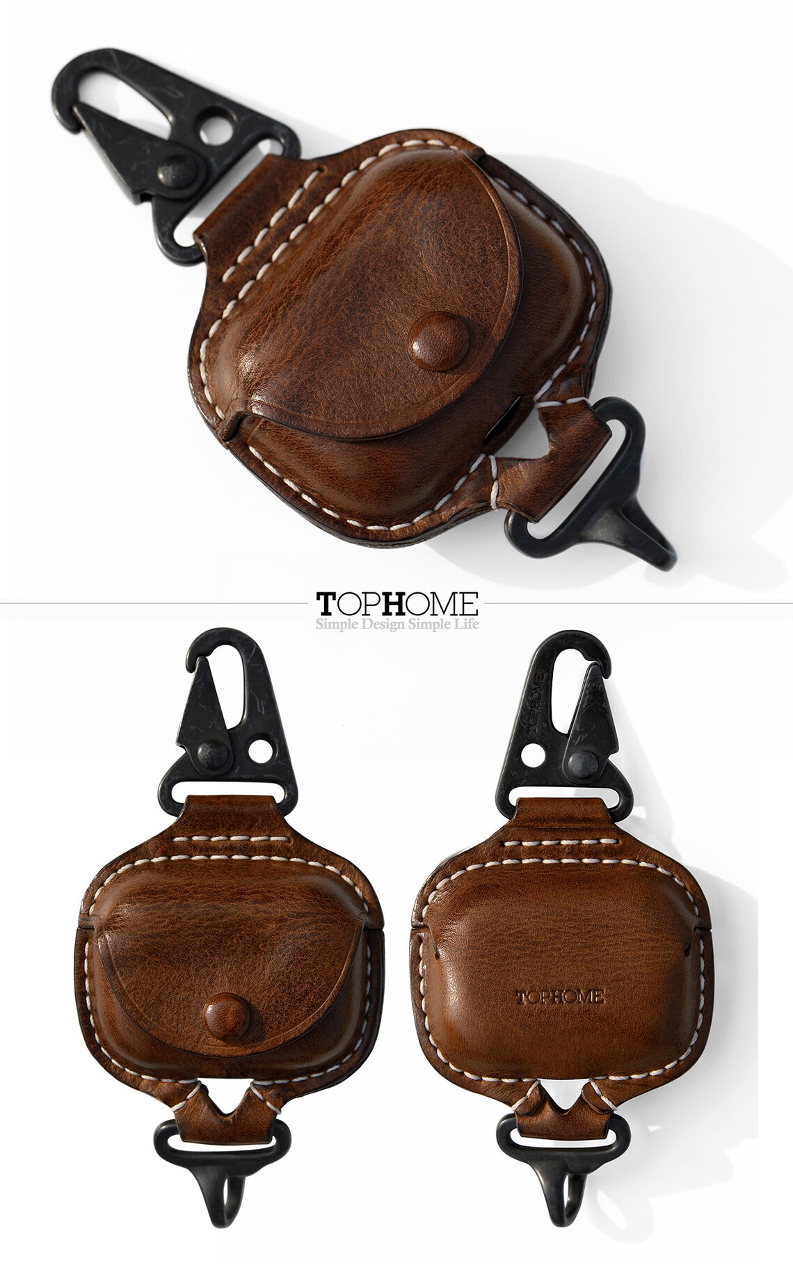 Airpods Pro Leather Case Premium Genuine Leather Cover for | Etsy