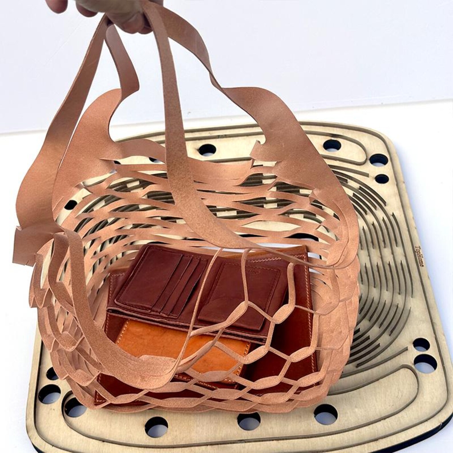 Full Piece Leather Handbag Die-cutting Tool, Grid Shopping Bag Cutting ...