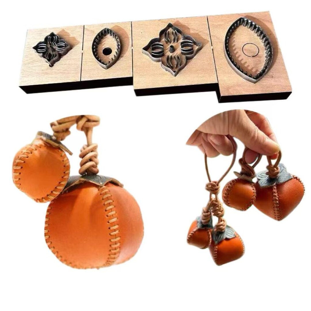 Leather Cutting Dies Set for Persimmon Pendant Craft DIY Leatherworking ...