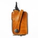 Leather Key Holder With Pull Strap Key Chain Key Pouch - Etsy