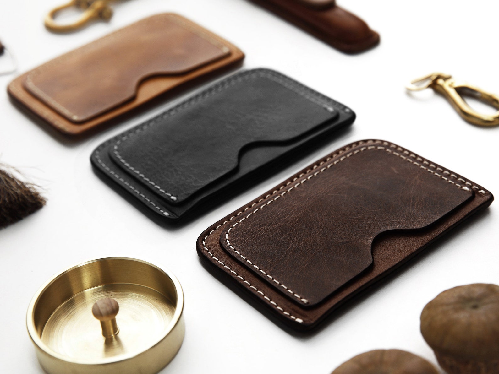 Genuine Leather Credit Card Holder Slim Leather Business Card - Etsy