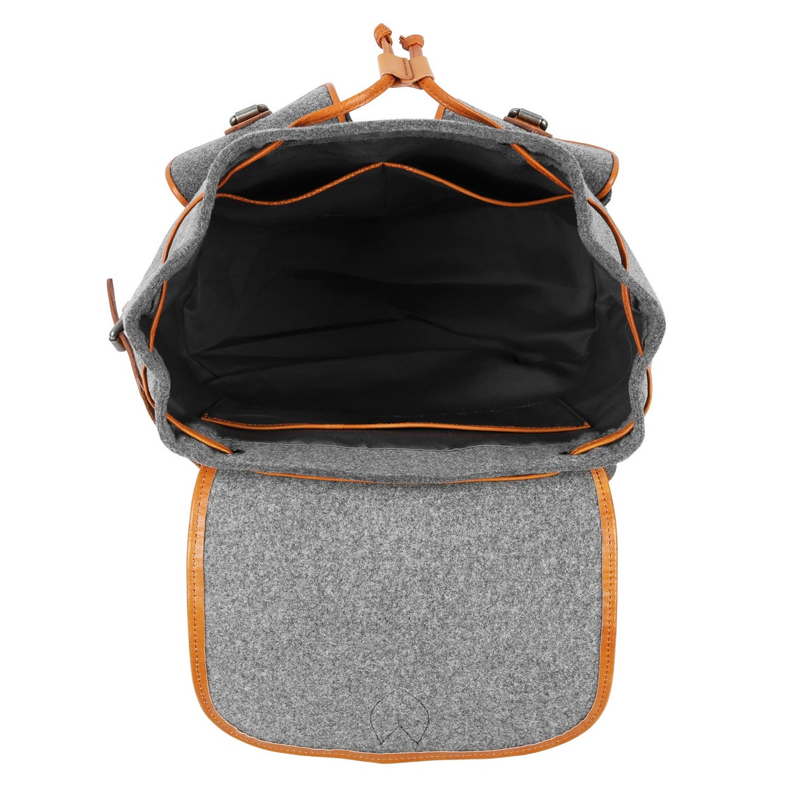 Wool Felt Backpack Rucksack Daily Bag Gift Wool Felt School Bag Storage ...