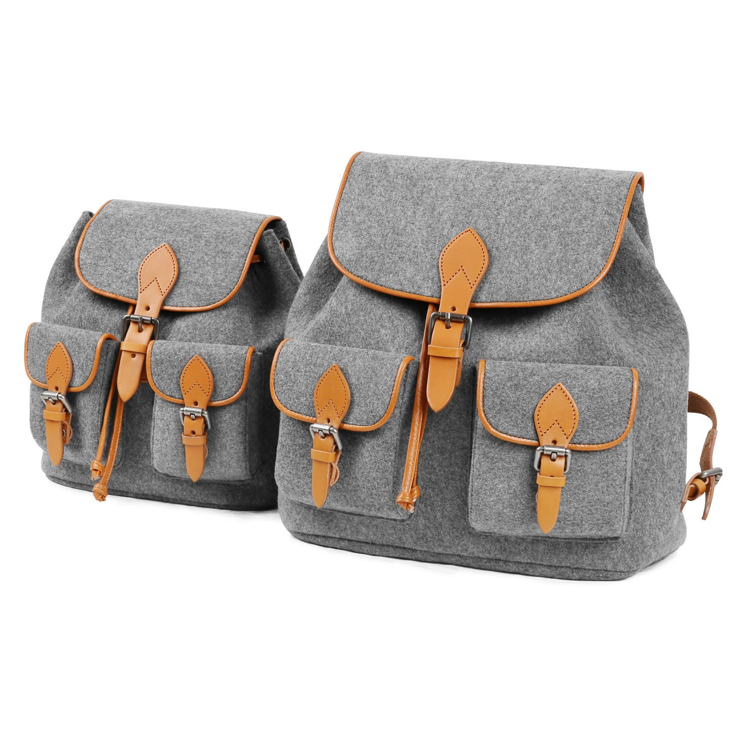 Tophome Weekends Away Bags Backpack Wool Felt Daily Bag School | Etsy