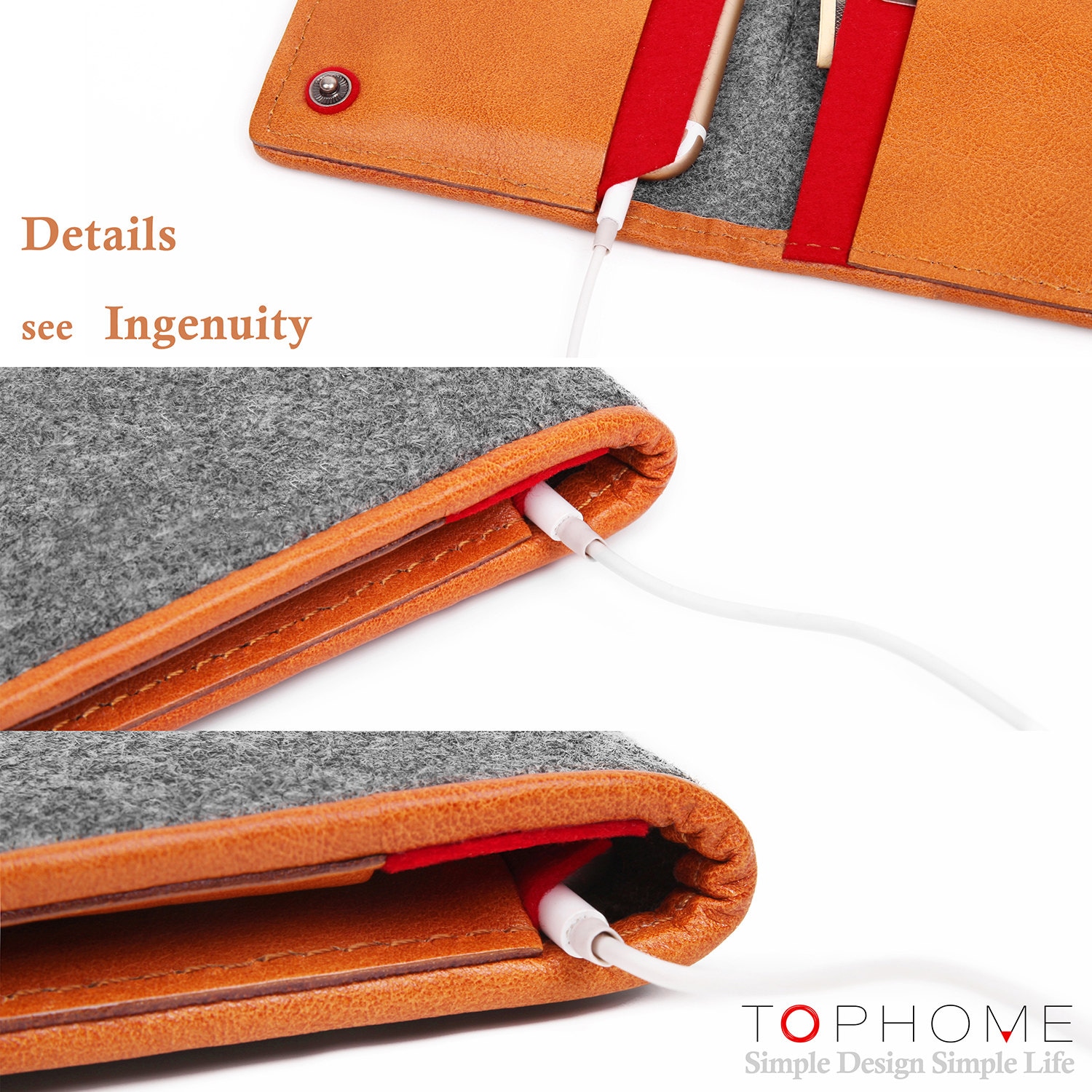 Thanksgiving Gift,tophome Felt Phone Case for iPhone 6/6s Iphone7 Ipod ...