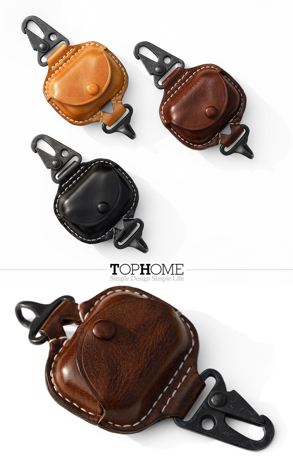 Airpods Pro Leather Case Premium Genuine Leather Cover for | Etsy