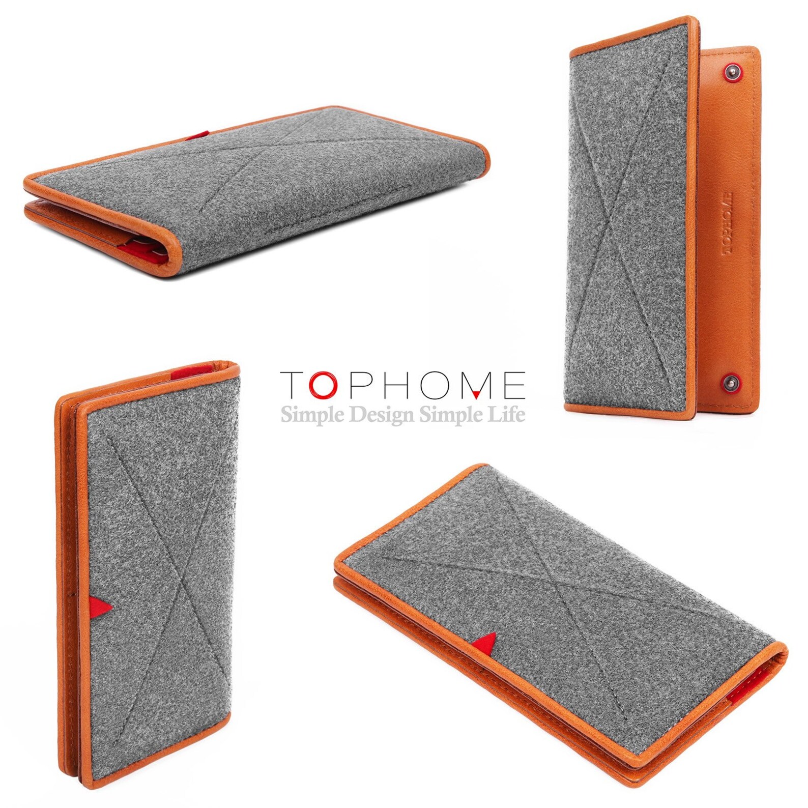Tophome--iphone 8 Case Wool Felt Phone Sleeve Ipod Sleeve Cover With ...