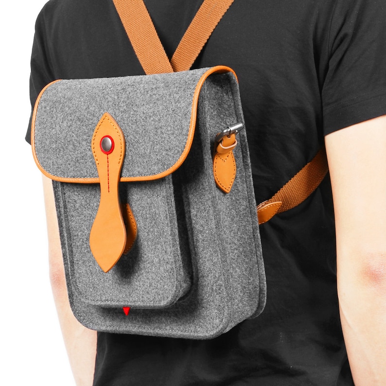 IPad Air Bag With Genuine Leather, Felt Backpack, Messenger Bag, Wool ...