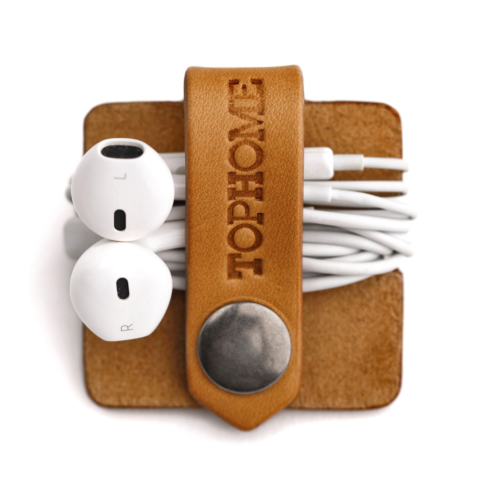 Leather USB Cable Organizer Cable Wrap Earbud Holder Cord - Etsy