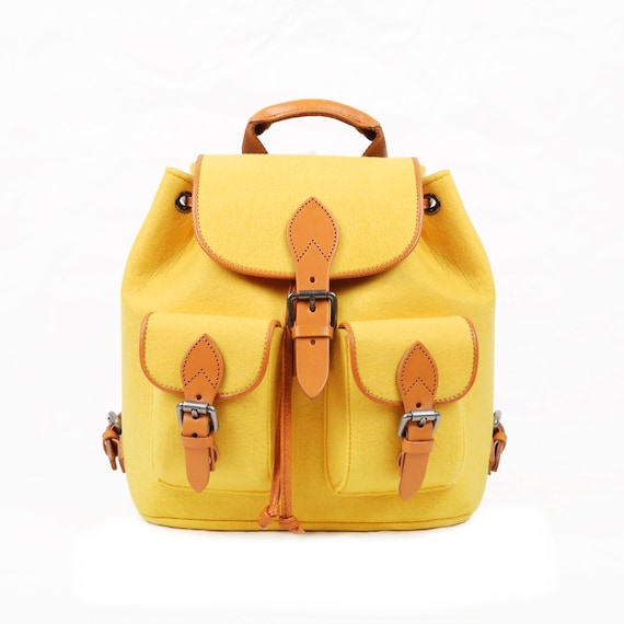 Wool Felt Backpack Shoulder Bag Storage Bag Birthday Gift - Etsy