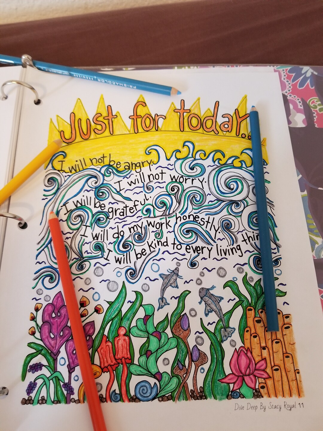 Libro para colorear imprimible de Reiki II original dibujado a mano 13 ...