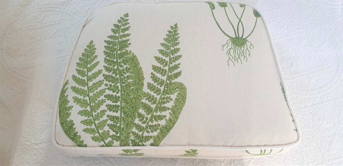Sanderson Woodland Fern Bench Cushion 1.2m X 40 X 5cm - Etsy