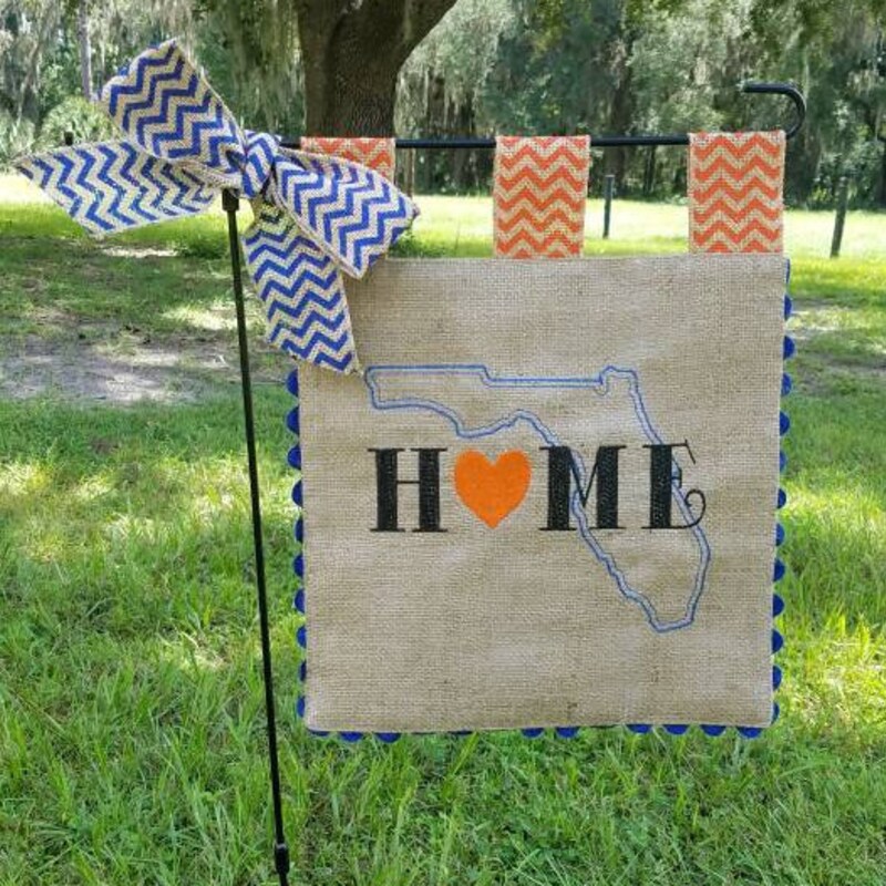 Chevron Burlap Flag - Etsy