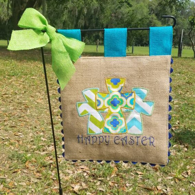 Chevron Burlap Flag - Etsy