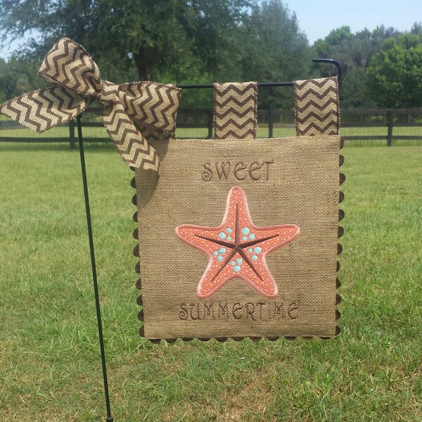 Chevron Burlap Flag - Etsy