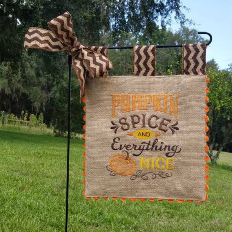 Chevron Burlap Flag - Etsy