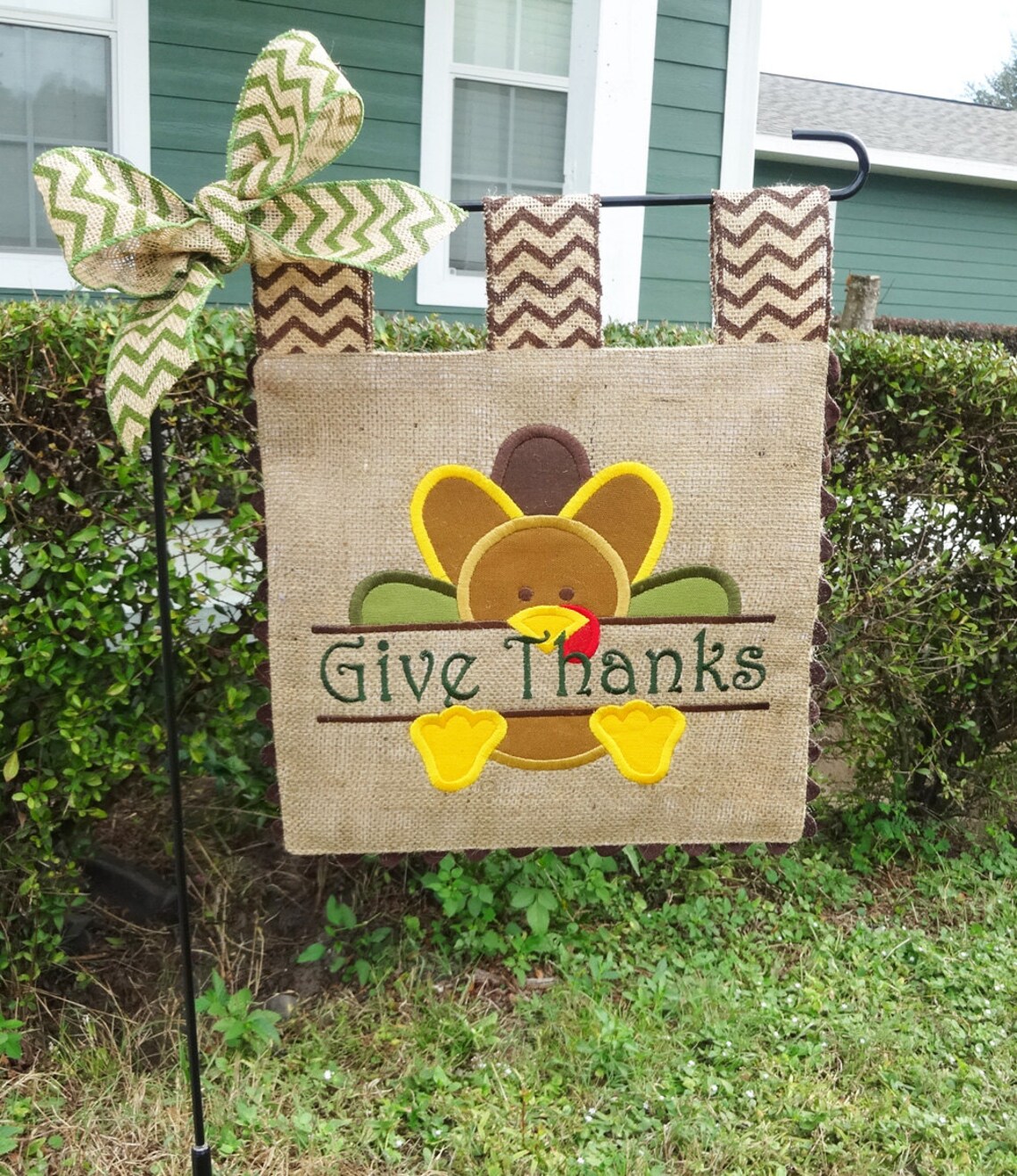Burlap Garden Flag Celebrate Fall Custom Thanksgiving - Etsy
