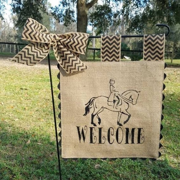 Chevron Burlap Flag - Etsy