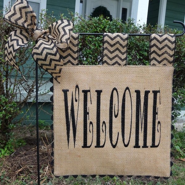 Burlap Flags - Etsy