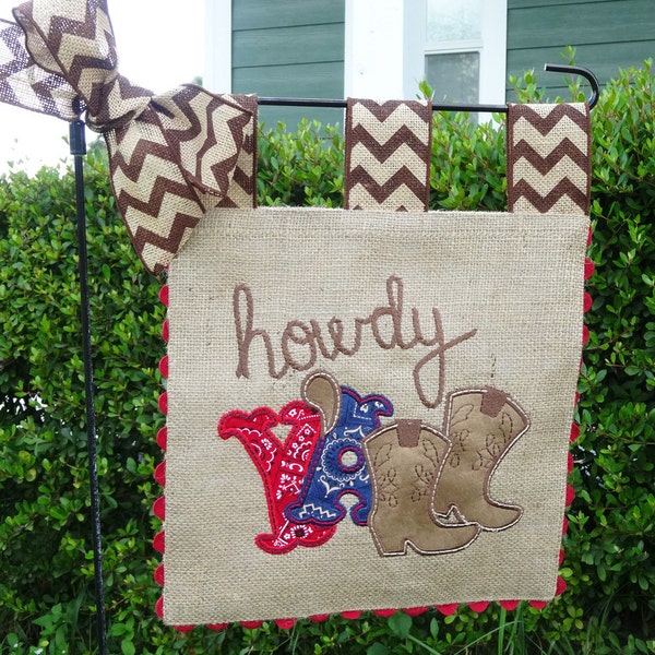 Chevron Burlap Flag - Etsy