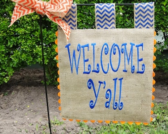 Chevron Garden Flag | Etsy