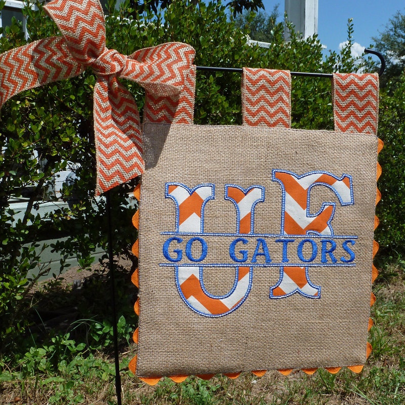 Chevron Burlap Flag - Etsy