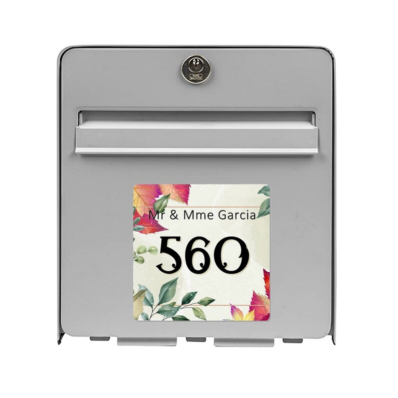 House Number Address Plaque Letter Box Aluminum - Etsy UK