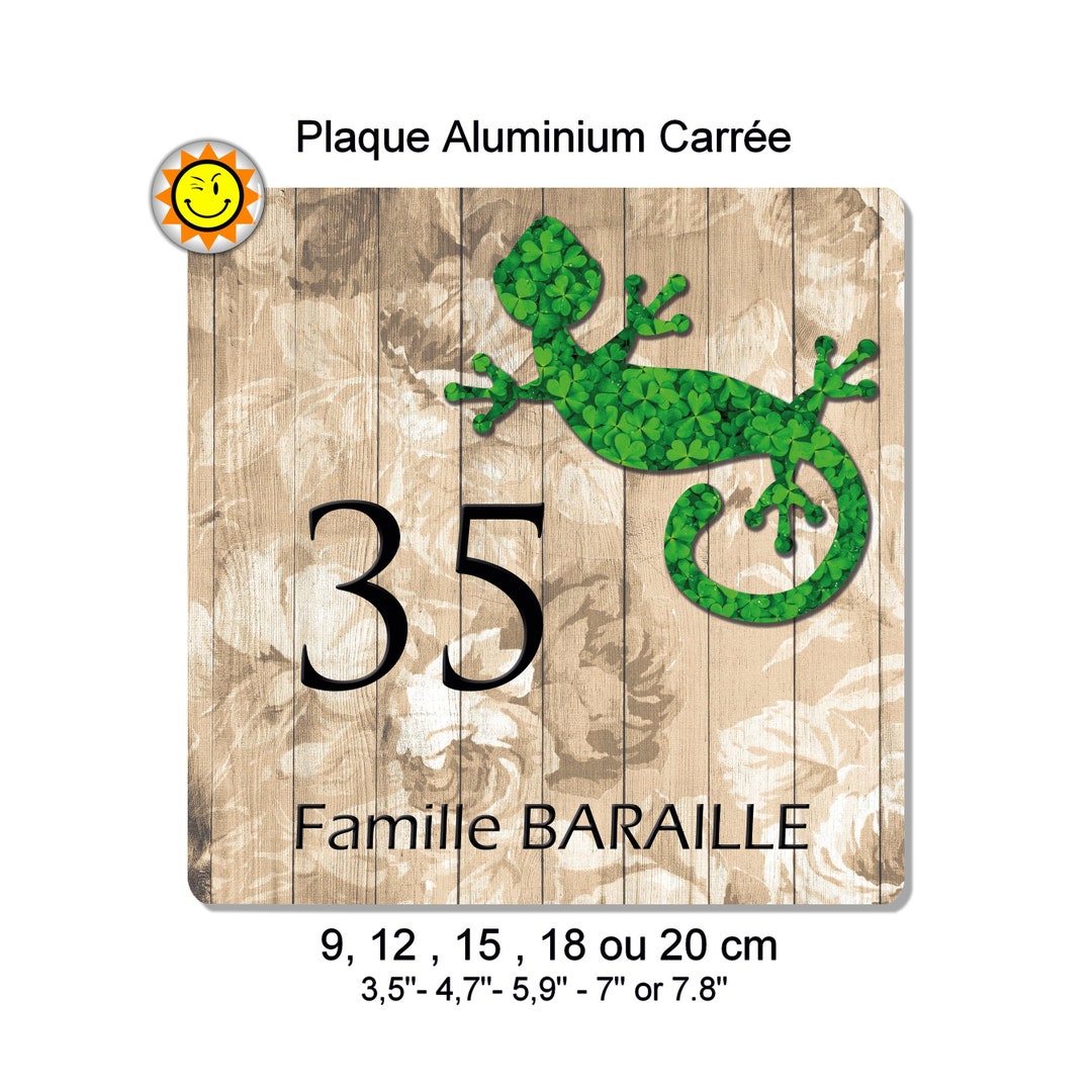 Letterbox Plaque to Personalize in Aluminum With Your Name and Number ...