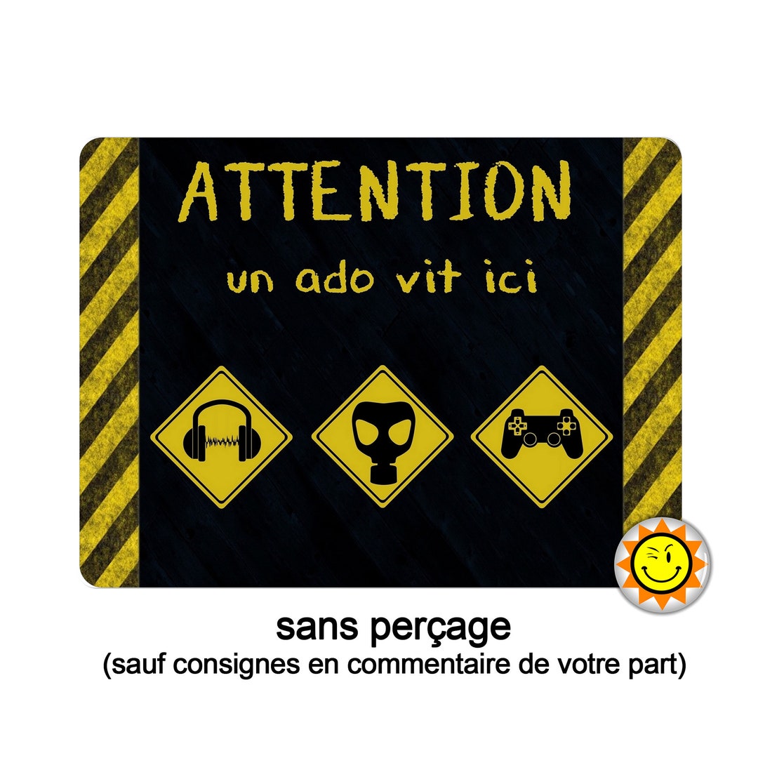 Aluminum Plate Door Gamer Gaming Teen Art Deco PL5 - Etsy