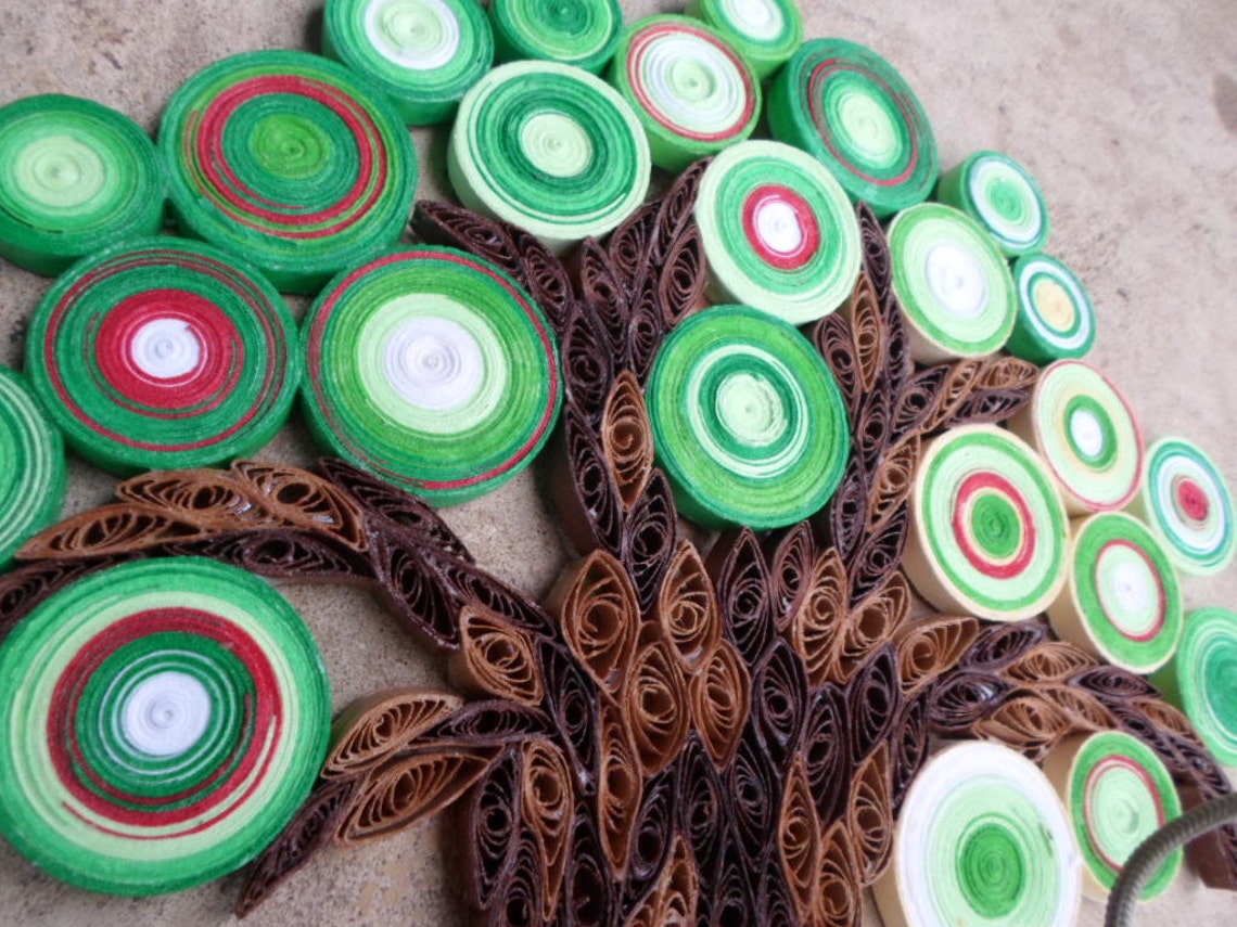 Tree Wall Art Paper Wall Hanging Green Tree Wall Decor - Etsy