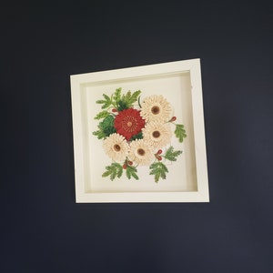 Quilled Flowers in Shadow Box Paper Art - Etsy