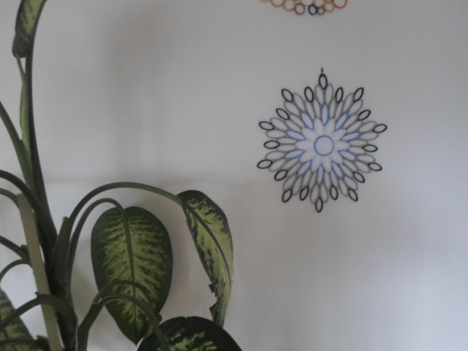 Gray Wall Hanging Peper Flower Home Decor Bedroom Wall Art - Etsy