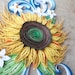 Sunflower Wall Art Summer Fall Autumn Home Decor Paper Art Blue Yellow ...
