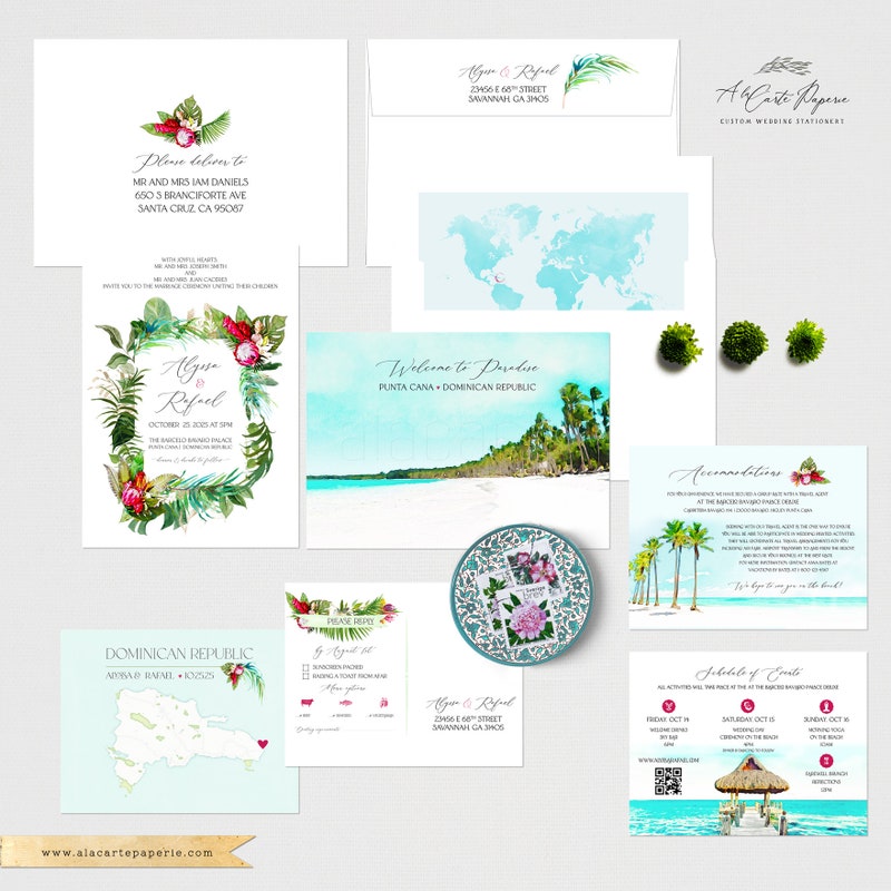 Destination Wedding Invitations - Etsy