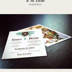 Germany Destination Wedding Invitation Rothenburg German Wedding Suite ...