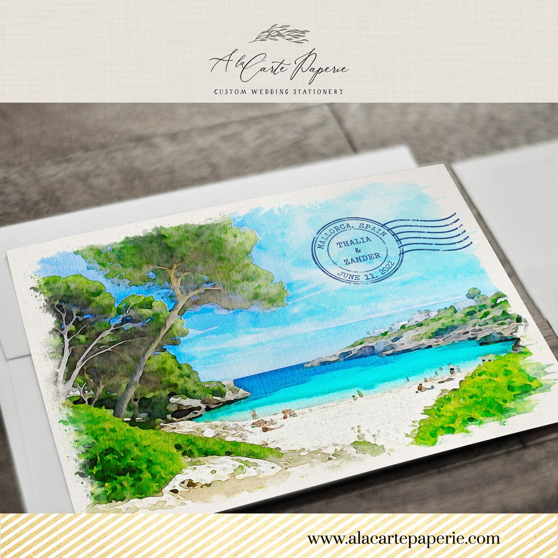 Mallorca Majorca Spain Watercolor Illustrated Destination - Etsy Ireland