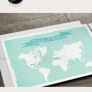 Destination Wedding Invitation Two Countries One Love - Etsy