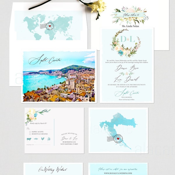 Split Invitation - Etsy