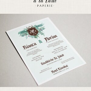 Germany Destination Wedding Invitation Rothenburg German Wedding Suite ...