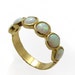 Gold Ring. White Opal Gold Ring. White Opal Ring. Gold Jewelry. Dainty Gold Ring. Gold Dainty ...
