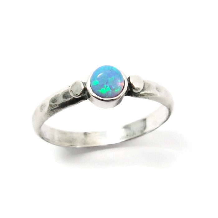 Opal Ring. Sterling Silver Ring. Opal Silver Ring. Silver Opal Ring ...
