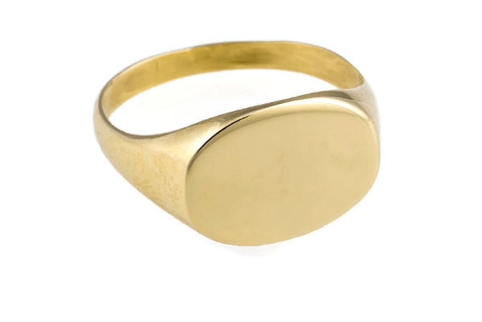 Gold Signet Ring. Signet Gold Ring. Gold Ring. Wide Gold Ring. Plain ...