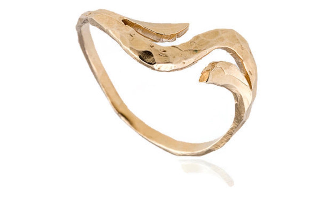 Gold Ring. Dainty Gold Band. Elegant Trendy Gold Ring, Trendy Jewelry ...