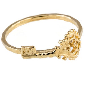 Key Ring. Gold Key Ring. Dainty Gold Ring. Dainty Key Ring. Dainty Ring ...
