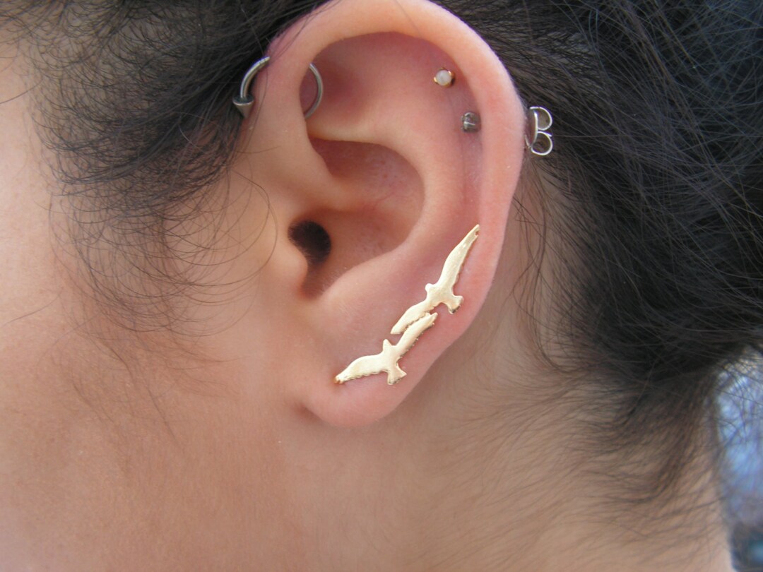 Ear Sweep Gold Ear Sweep Ear Climber Gold Ear Climber Ear - Etsy