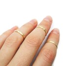 Knuckle Ring. Gold Knuckle Rings. Set of 3 Rings. Dainty Gold - Etsy