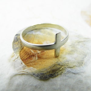 Cross Sterling Silver Ring . Cross Symbol Jewelry. Christianity Ring ...